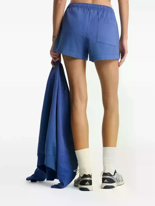 Sporty & Rich Graphic-print Drawstring Shorts