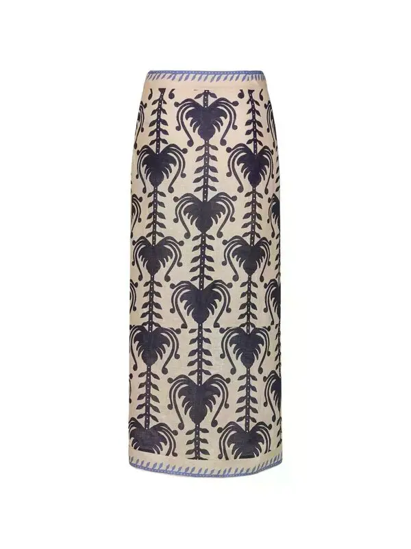 Johanna Ortiz Midi Wrap Skirt - Neutrals