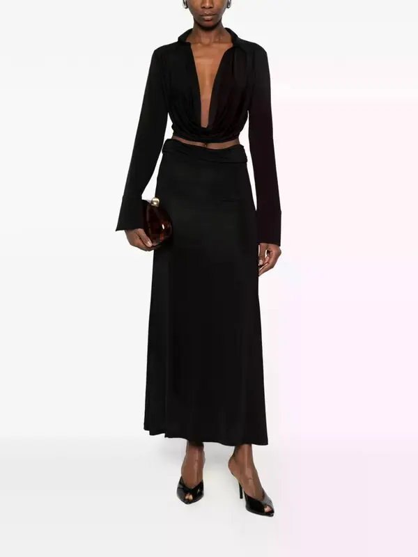 AYA MUSE Feyra Ruched Skirt - Black