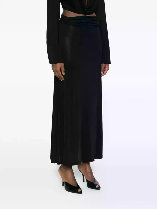 AYA MUSE Feyra Ruched Skirt - Black