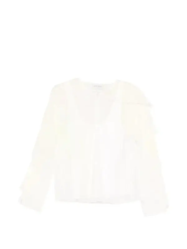FORTE_FORTE Ruffled Blouse - Neutrals