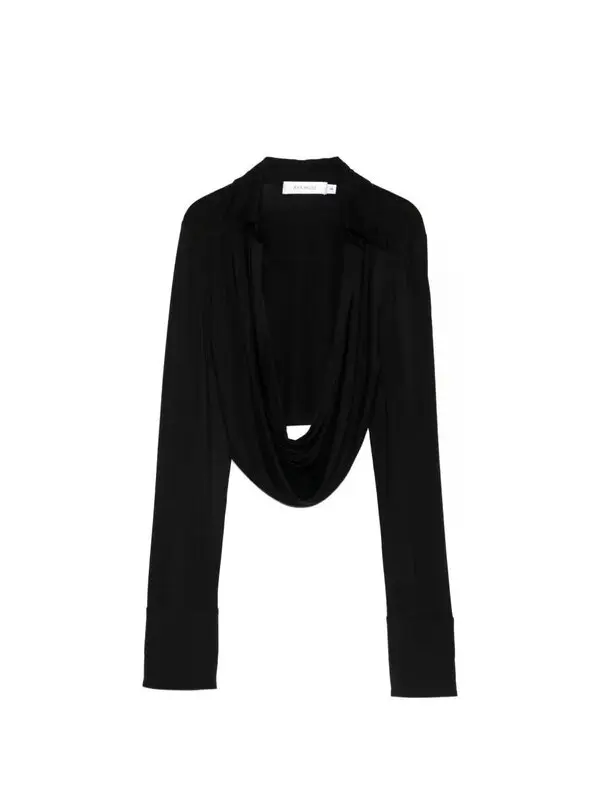 AYA MUSE Draped Collared Top