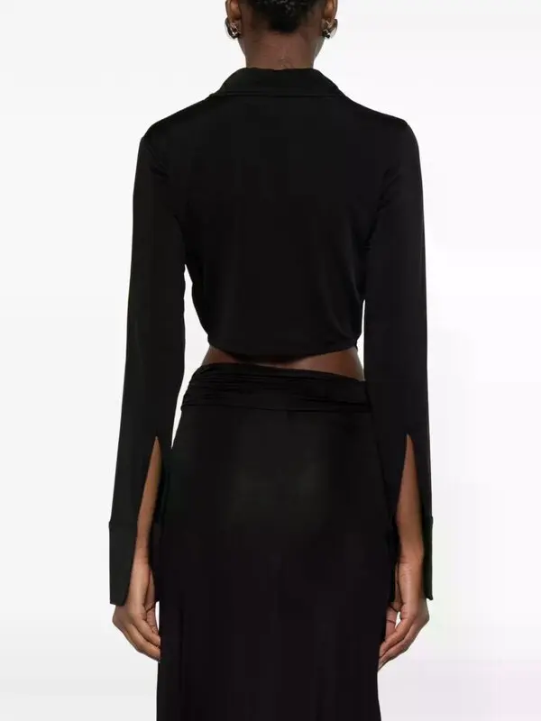 AYA MUSE Draped Collared Top