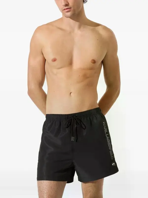 Karl Lagerfeld Logo-print Swim Shorts