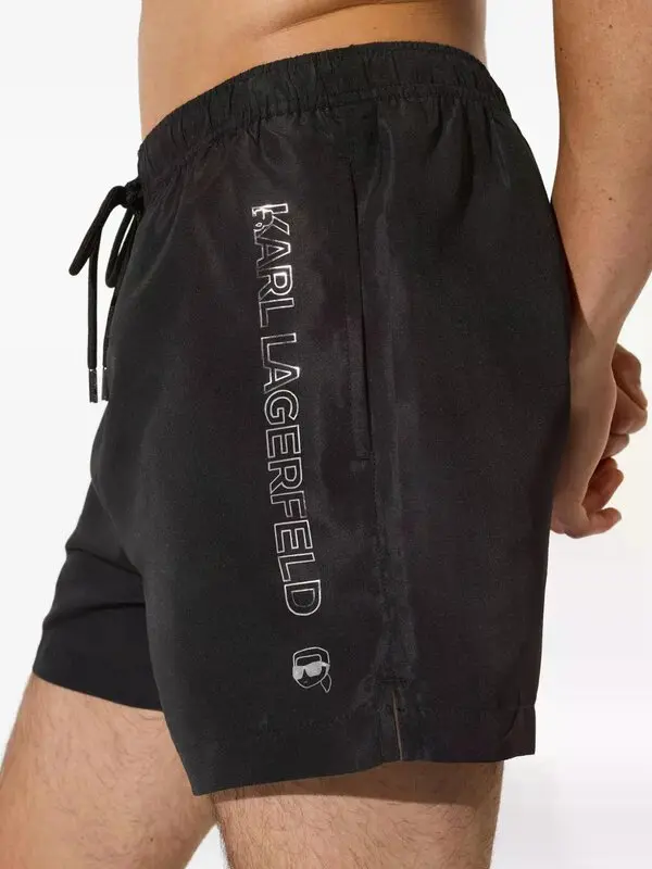 Karl Lagerfeld Logo-print Swim Shorts