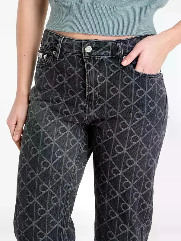 Calvin Klein Signature 90s Straight Jeans - Black