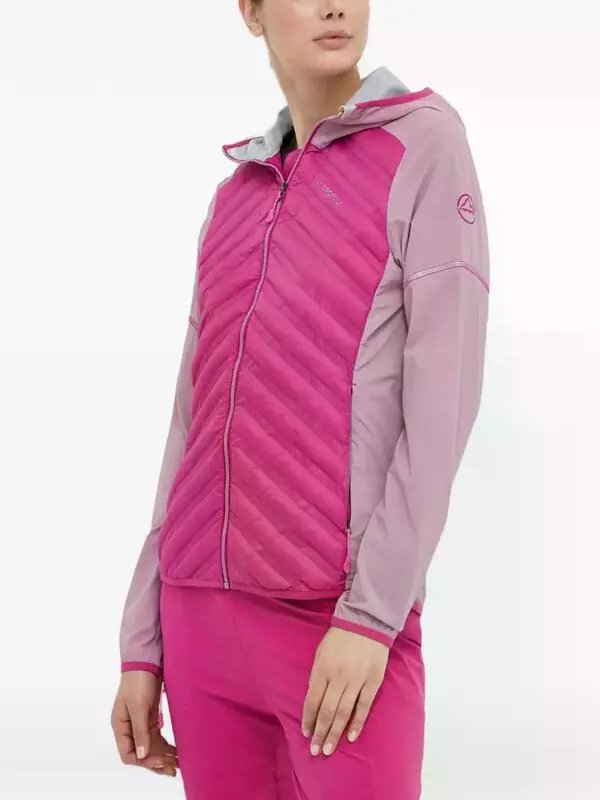 LA SPORTIVA Quilted-design Hooded Performance Jacket - Pink