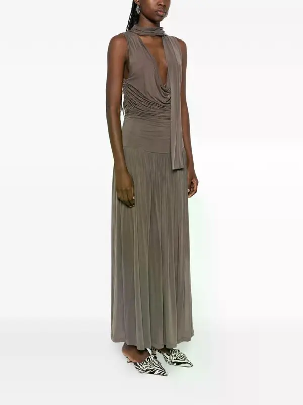 AYA MUSE Alyve Ruched Midi Dress