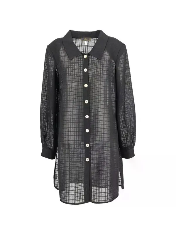 Fendi Check-pattern Wool Shirt