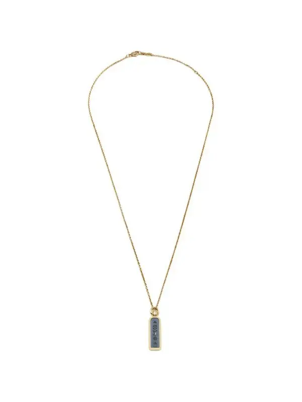 LOUIS VUITTON 18k Yellow Tag Necklace - Gold