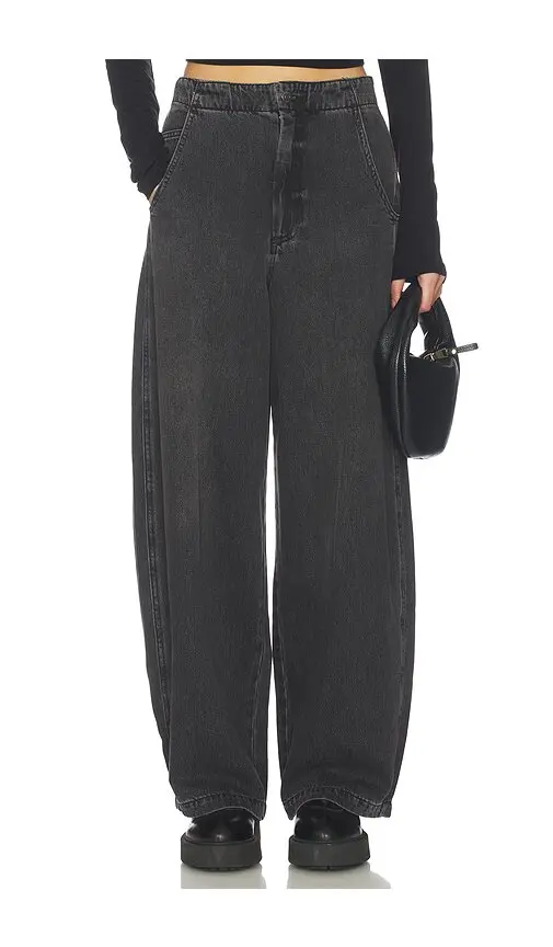 PISTOLA Lottie High Rise Relaxed Bowed Jeans - Black