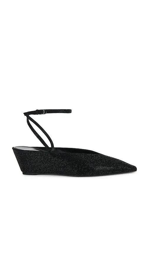 Tory Burch Pave Wedge With Wrap-buckle Strap