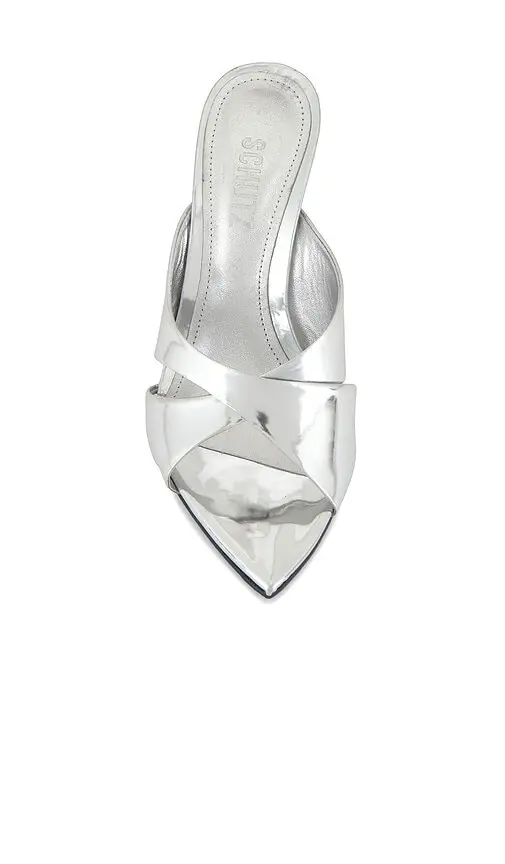 Schutz Maxine Mule - Metallic Silver