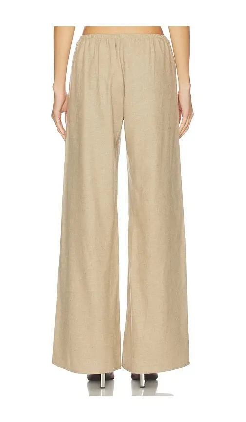 LA LIGNE Flannel Colby Pant - Tan