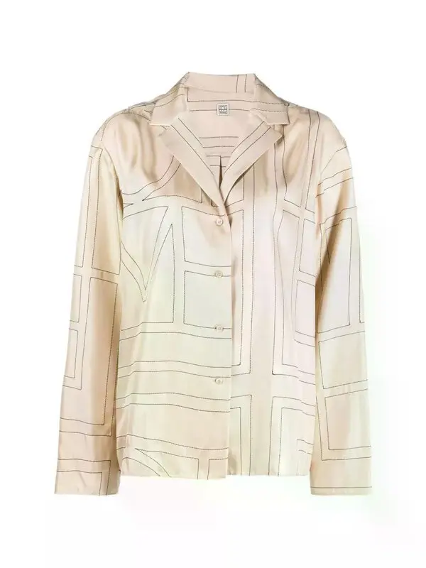 TOTEME Monogram Silk Blouse