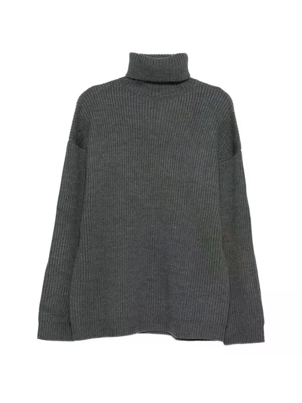 ENTIRE STUDIOS Ribbed Roll-neck Sweater - Grey