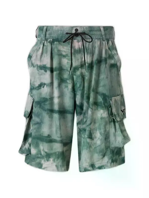 Y3 Tie-dye Cargo Shorts