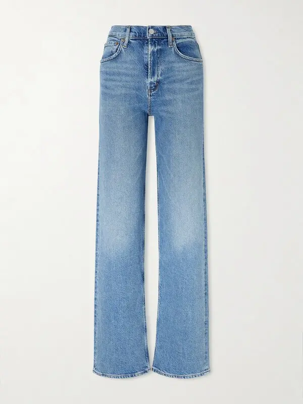 AGOLDE Ren Long High-rise Straight-leg Jeans