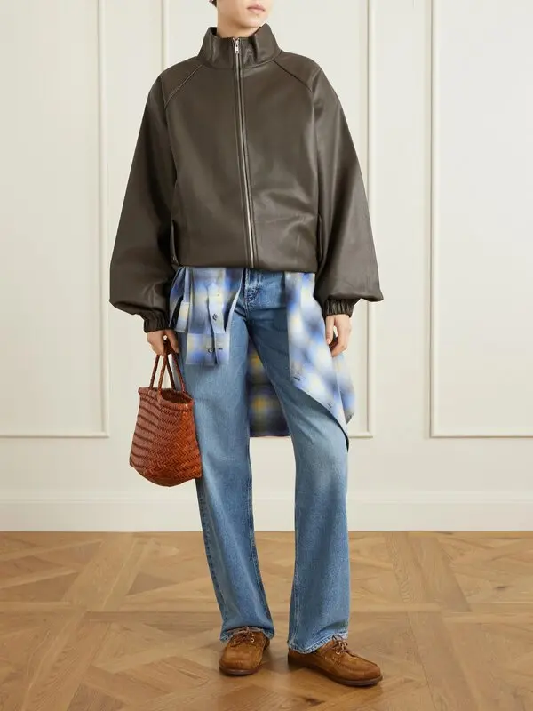 AGOLDE Ren Long High-rise Straight-leg Jeans