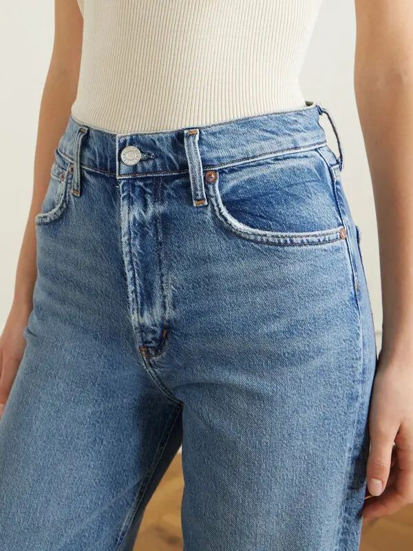 AGOLDE Ren Long High-rise Straight-leg Jeans