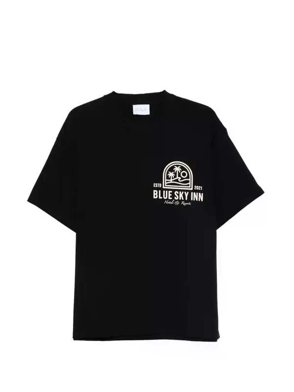 BLUE SKY INN Resort Logo T-shirt - Black