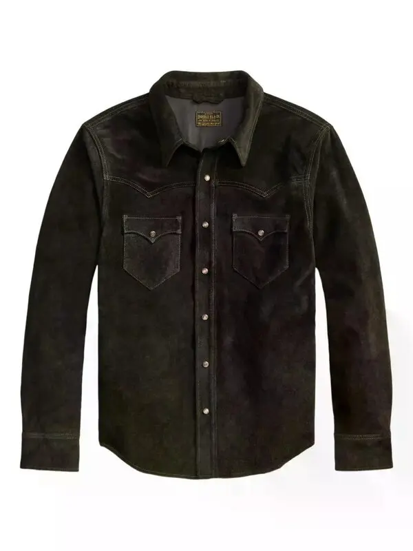 Ralph Lauren Press-stud Leather Overshirt
