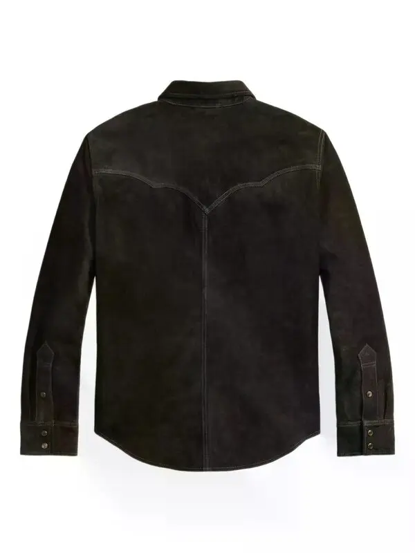 Ralph Lauren Press-stud Leather Overshirt