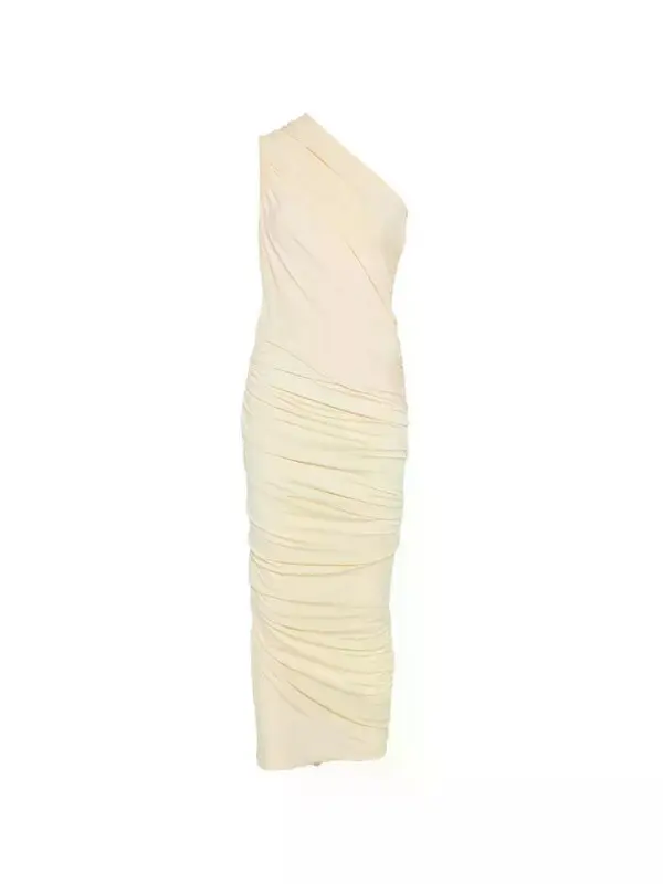 Tove One-shoulder Ruched Dress - Neutrals