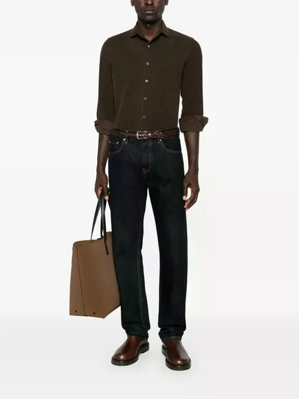Corneliani Buttoned Corduroy Shirt