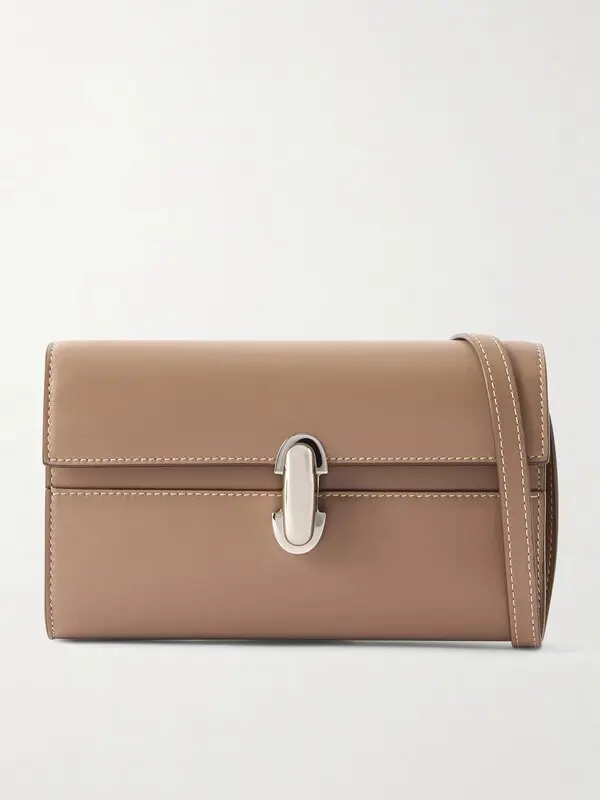 Savette Symmetry Mini Leather Shoulder Bag - Brown