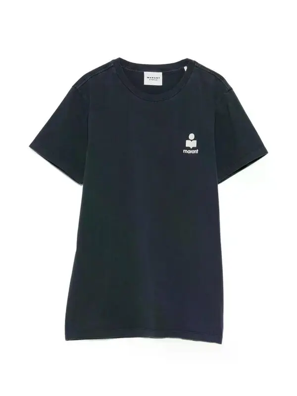 MARANT ETOILE Aby Logo-embroidered T-shirt - Blue
