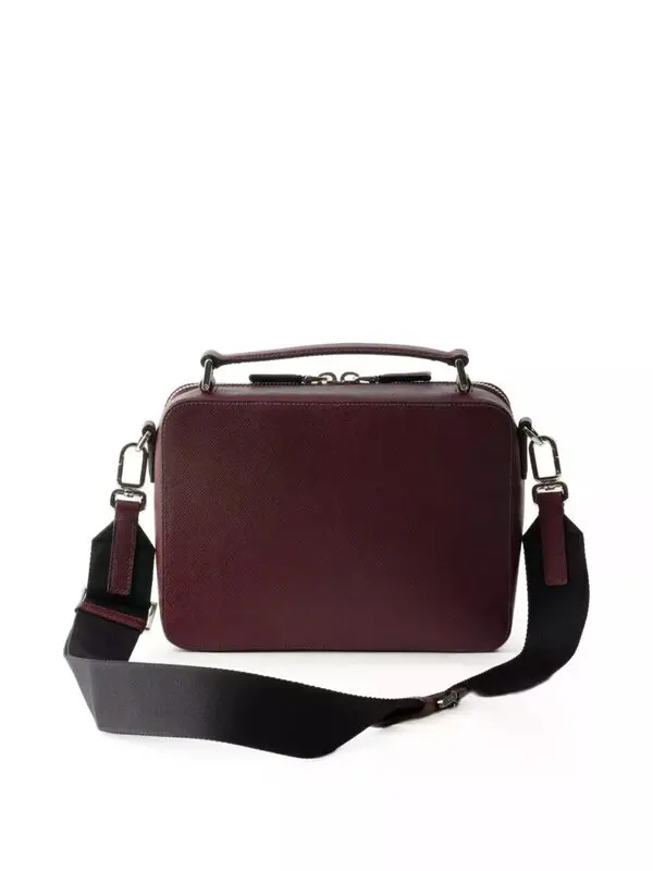 Prada Brique Medium Saffiano Leather Bag - Red