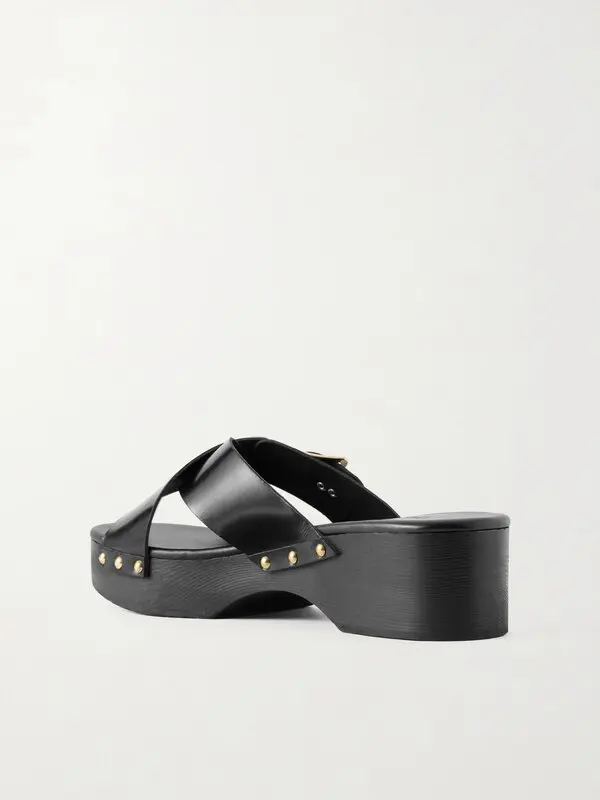 ANCIENT GREEK SANDALS Marilisa Sabot Studded Leather Clogs