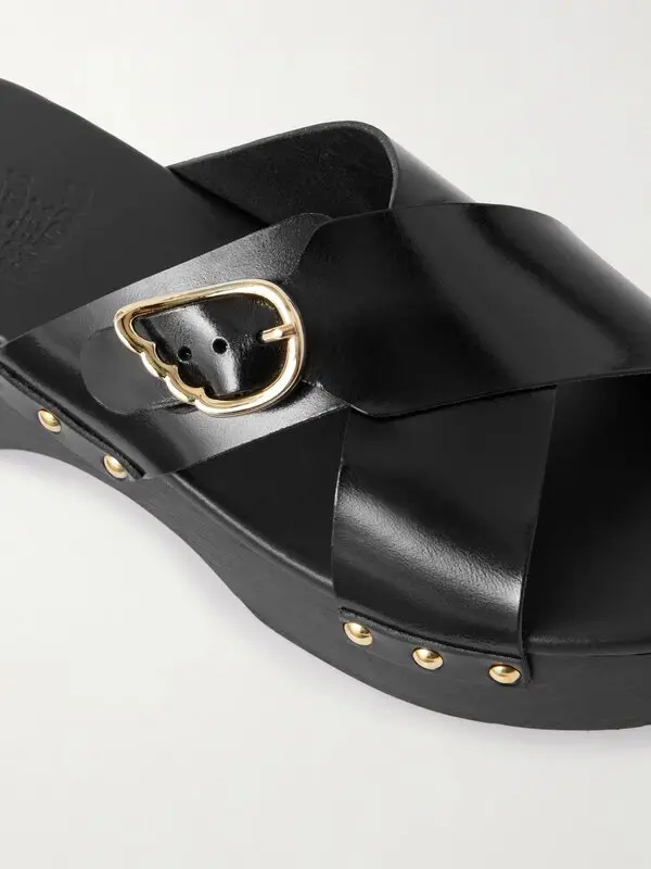 ANCIENT GREEK SANDALS Marilisa Sabot Studded Leather Clogs