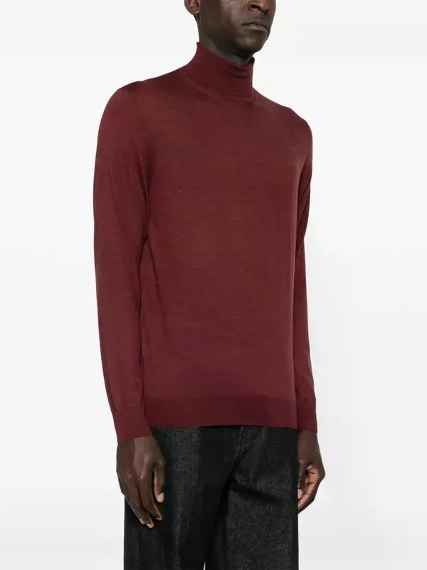 Corneliani Rollneck Sweater - Red