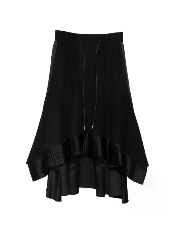 Sacai Pleated Drawstring Skirt
