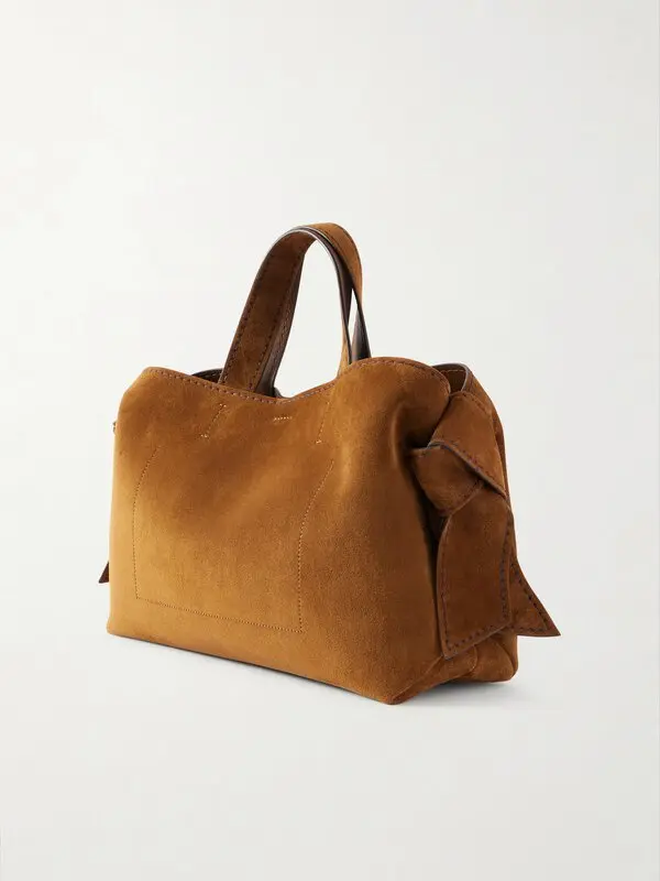 Acne Studios Musubi Knotted Suede Tote