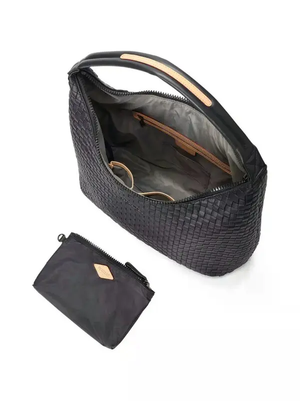 Mz Wallace Woven Shoulder Bag - Black