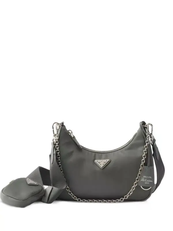 Prada Re-edition 2005 Re-nylon Shoulder Bag - Grey
