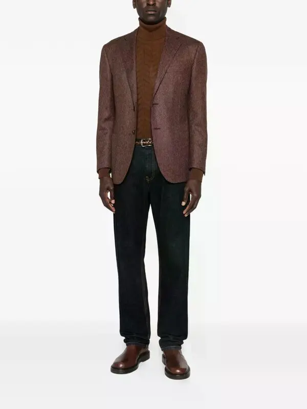Corneliani Roll-neck Sweater - Brown