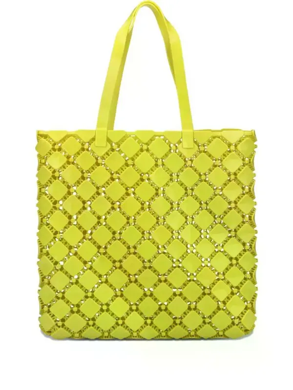 Melissa Mogu Beaded Tote Bag - Green