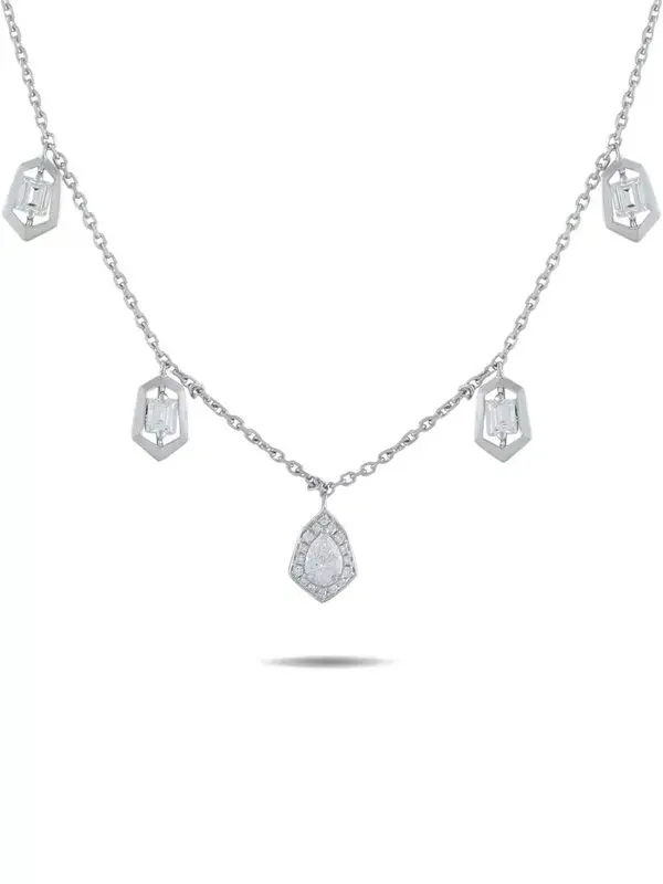 LB EXCLUSIVE Diamond Pendant Necklace - Silver