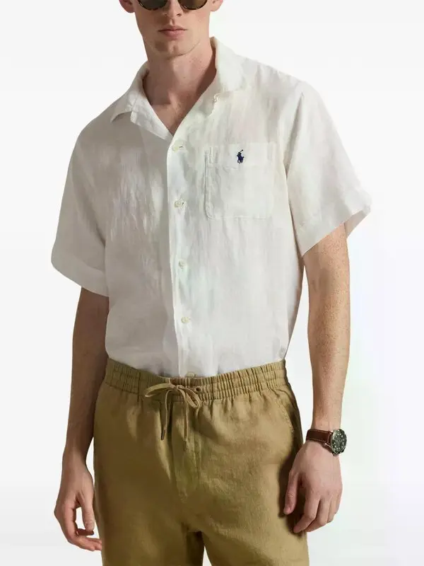 Polo Ralph Lauren Embroidered Pony Short-sleeved Shirt - White