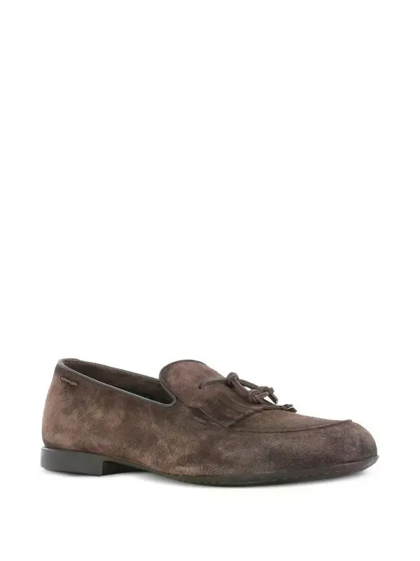ALEXANDER HOTTO Tassel-detail Suede Loafers