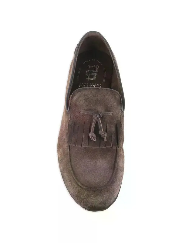 ALEXANDER HOTTO Tassel-detail Suede Loafers