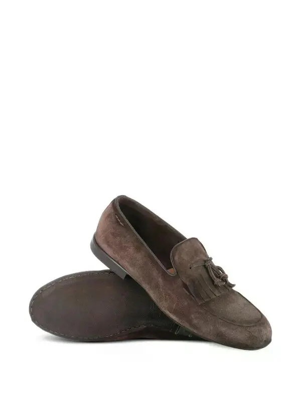 ALEXANDER HOTTO Tassel-detail Suede Loafers