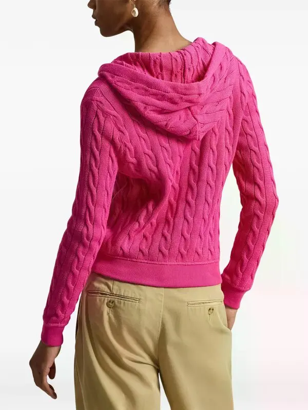 Polo Ralph Lauren Cable-knit Zip-up Cardigan - Pink