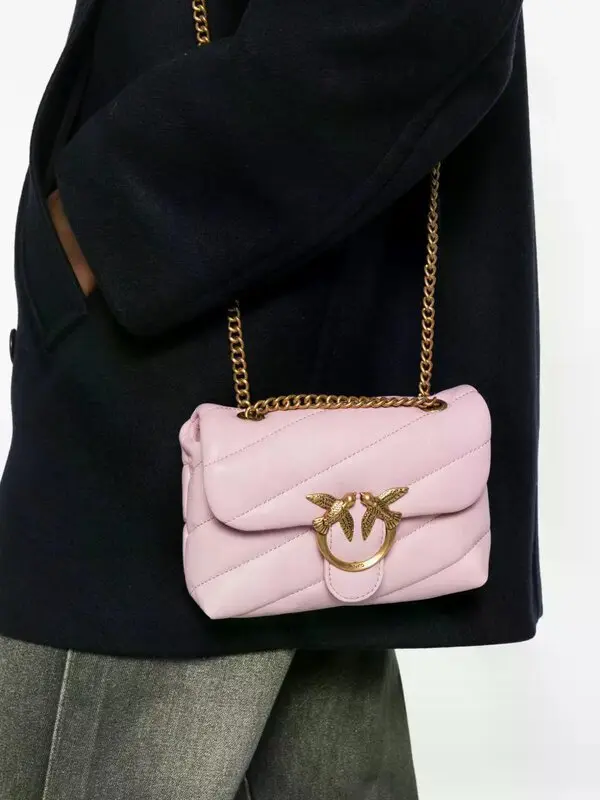 Pinko Baby Love Bag Puff Maxi Quilt Shoulder Bag - Pink