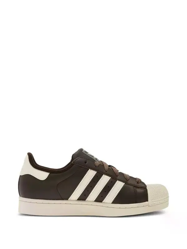 Adidas Superstar Ii Striped Sneakers - Brown