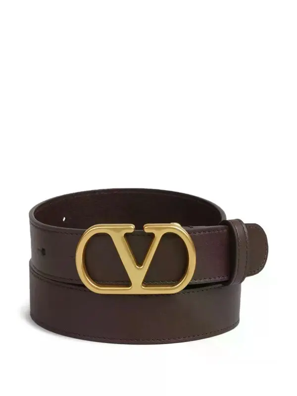 Valentino Garavani Logo-detail Belt - Brown